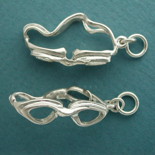 Sterling Silver Swimming Goggles Charm handcrafted jewelry – Spruce ...